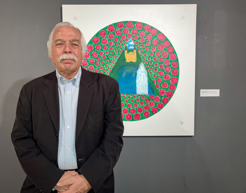 dr. Feledy Balázs művészeti író tárlatvezetése Olescher Tamás ...